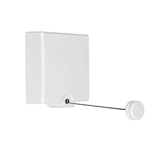 TYXTYX Airer Washing Line Clotheslines No Sagging Portable Elastic Laundry Stainless Steel Reel Clothes Pole Dryer Cord Outdoor Indoor Balcony Space Saving (Color : White)