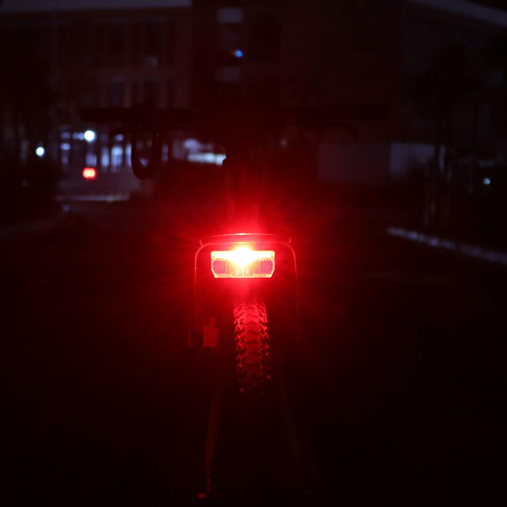 Electric Bicycle Light Set Headlight and Rear Light, Ebike Rear Rack Carrier Safety LED Tail Light, Ebike Front Light 12V 24V 36V 48V, Easy to Install for Adults and Kids (2 pc)