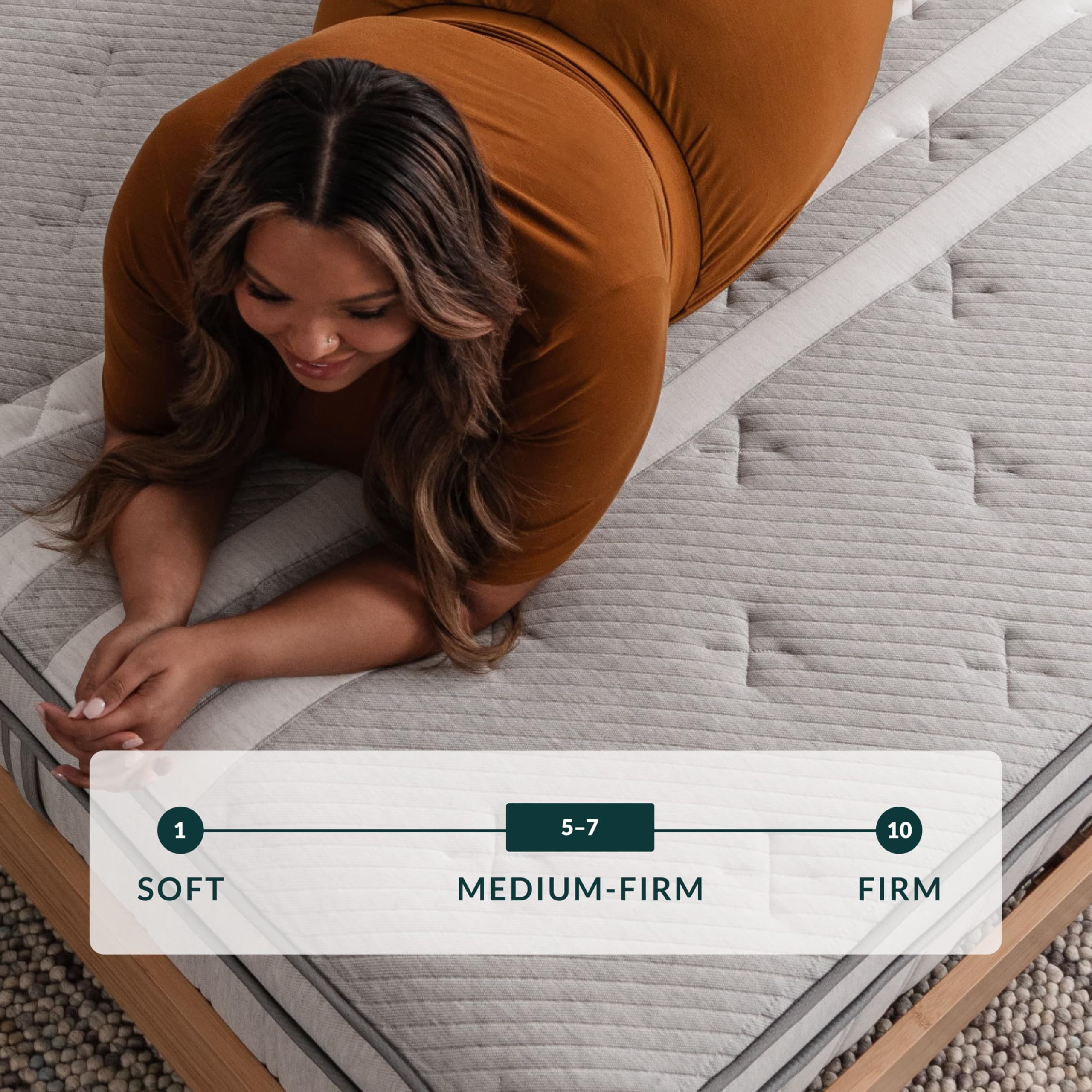 Leesa King Size Plus Hybrid Mattress, Medium Firm Firmness, Engineered for Plus Sized Sleepers, 13", CertiPUR-US Certified, 100-Night Trial