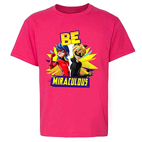 Pop Threads Miraculous Ladybug Cat Noir Merch Be Miraculous Baby Toddler Kids Girl Boy T-Shirt Pink 5