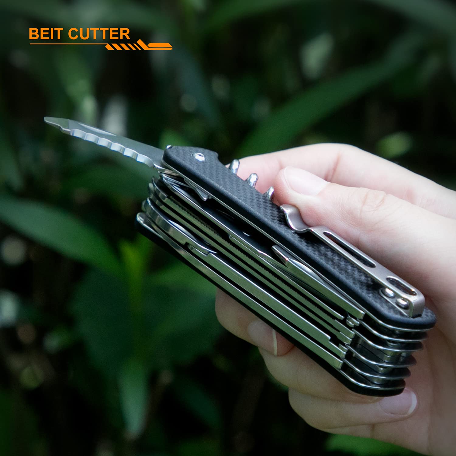 Ruike Multifunctional Knive, Black, G10 (M61-B)