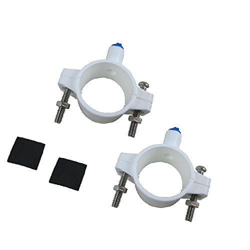 Lemoy RO Water Filters Drain Saddle Valve with 1/4 inch Quick Connect for Reverse Osmosis (RO) Systems (2 pcs)