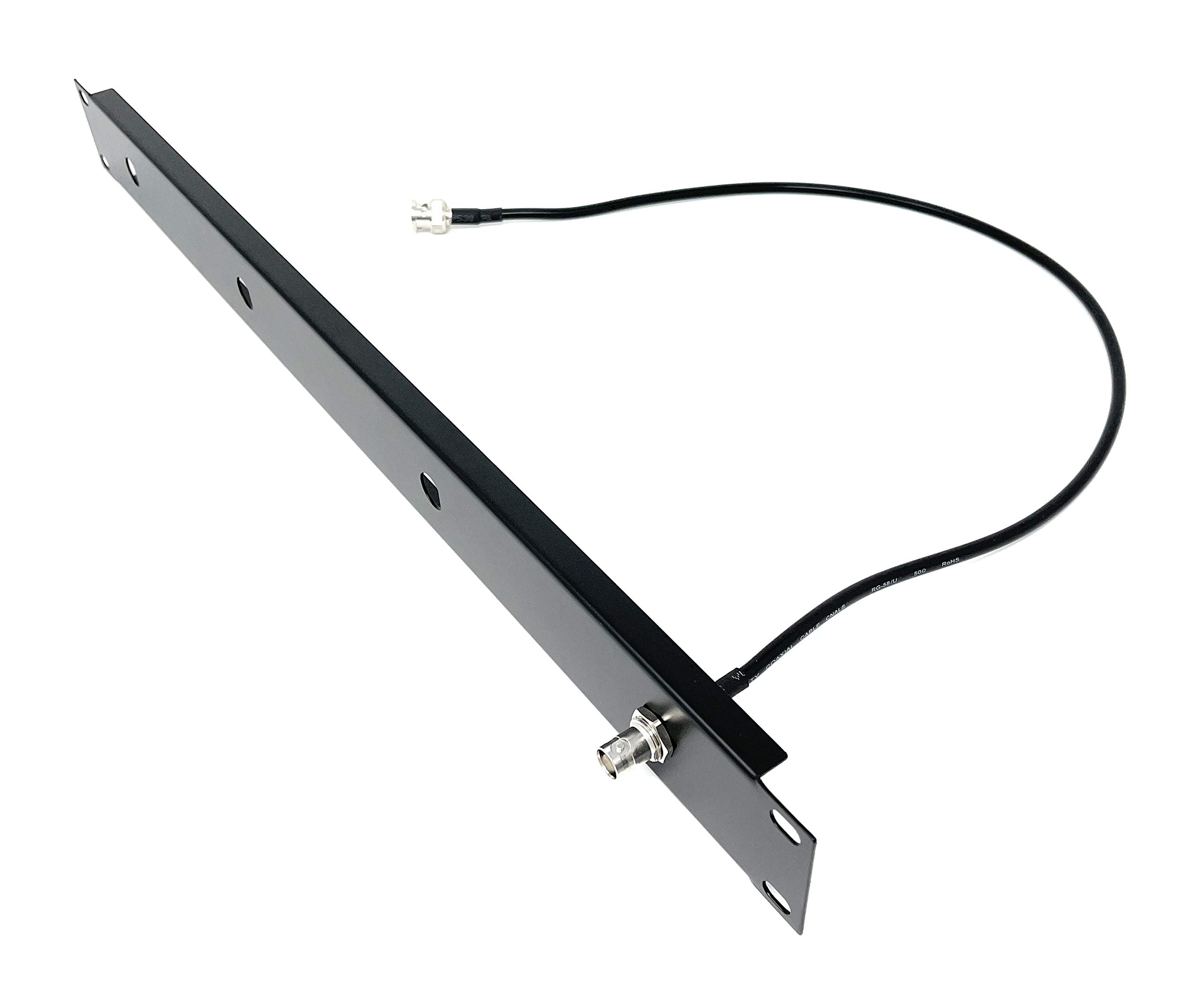 Generic 19inch Antenna Re-location Rack Mount Kit 1U Front Panel 4 Hole Ports w/ 4 Cables