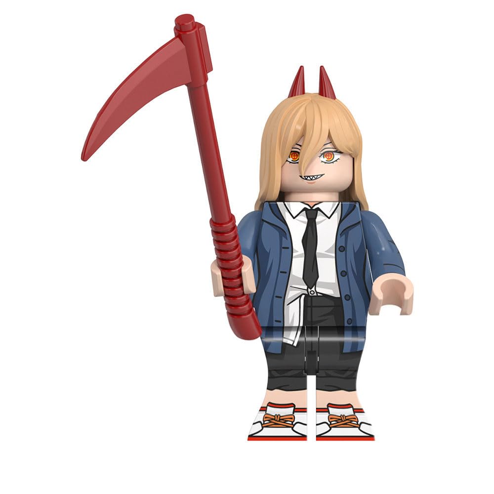FEEGAR 10PCS Anime Character Action Figures Chainsaw Sets Man Small Figures Denji Mini Toys, 1.77 inch (Pack of 2)