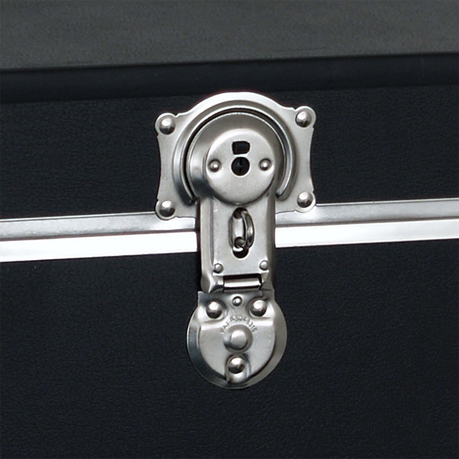 HomeStock Rustic Romance 31" Storage Trunk with Wheels & Lock, Lockable, Latch Closure Type, Black, 31"