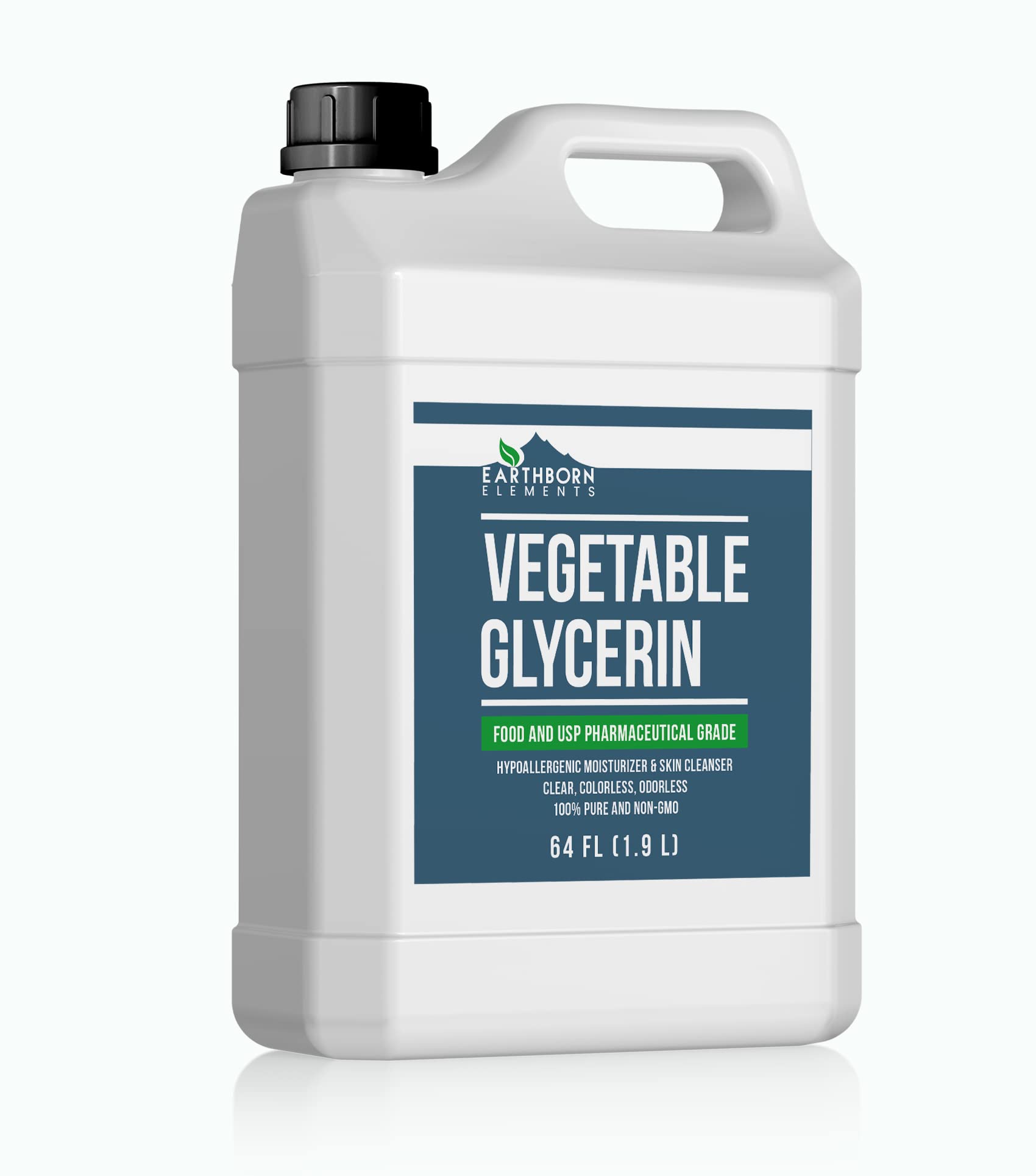 Earthborn Elements Vegetable Glycerin Half Gallon, Pure & Undiluted, No Additives