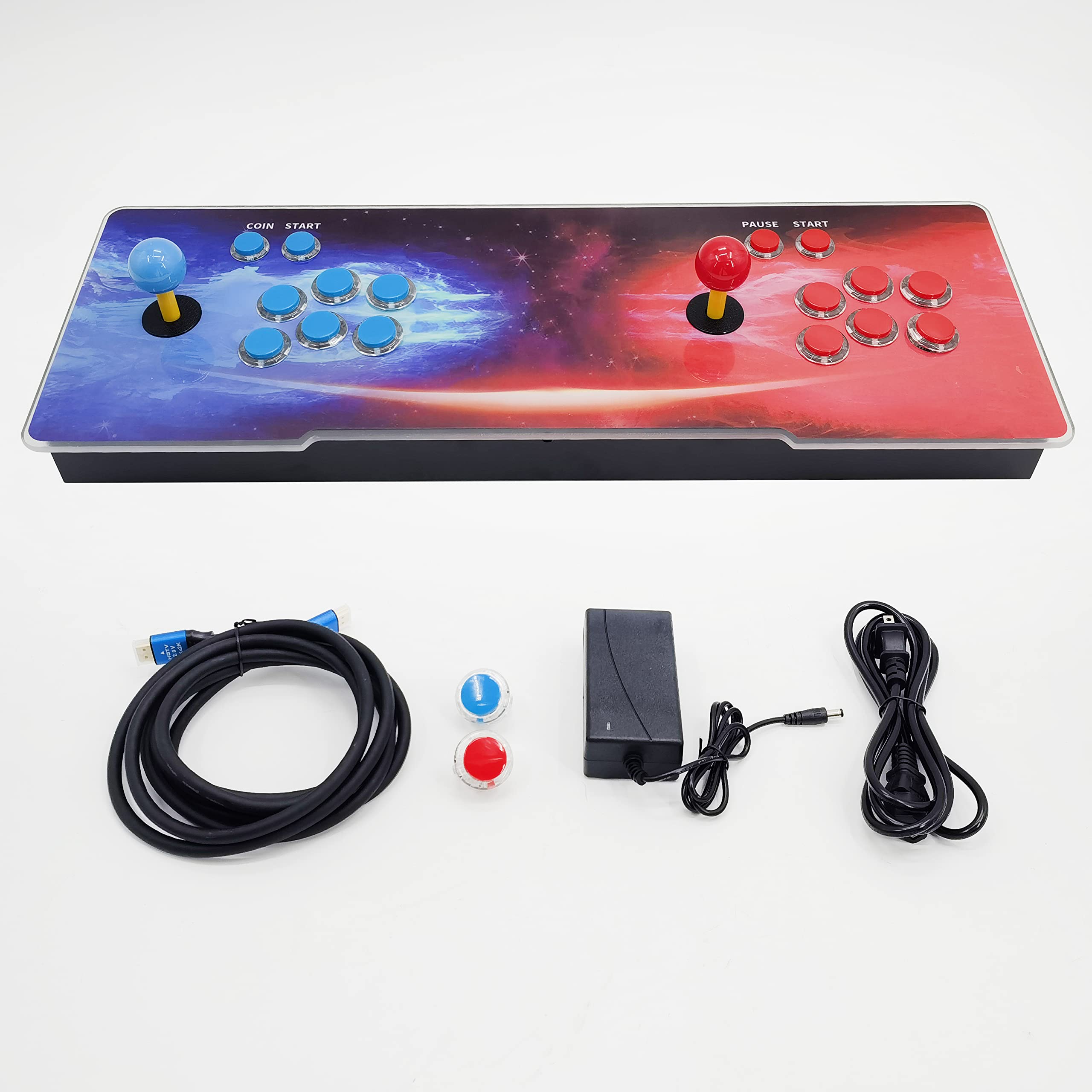 VEGAMED 22000 in1 Pandoras Box Arcade with Download Function, 3D Arcade Game Console, 1280x720 Full HD, VGA, HDMI,Support Search/Save/Hide/Pause Game up to 4 Players