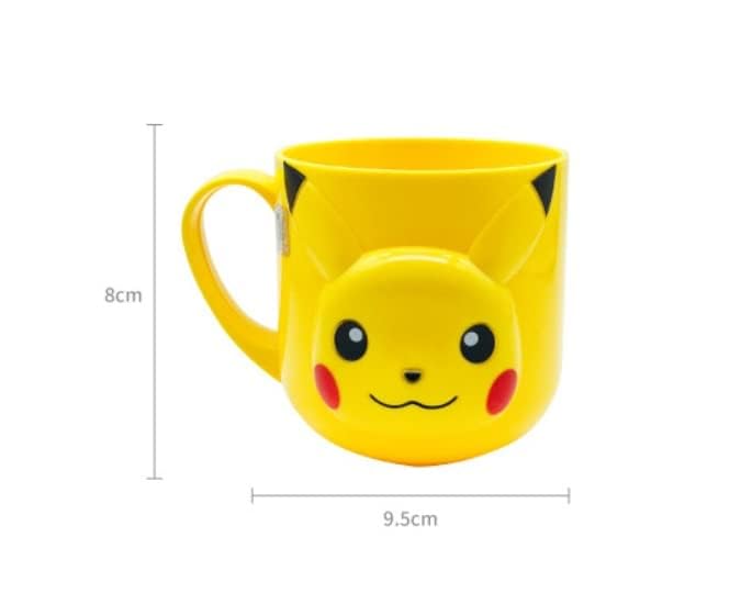 Pikachu 3D Mug, Plastic Cup with Handle, 280ml