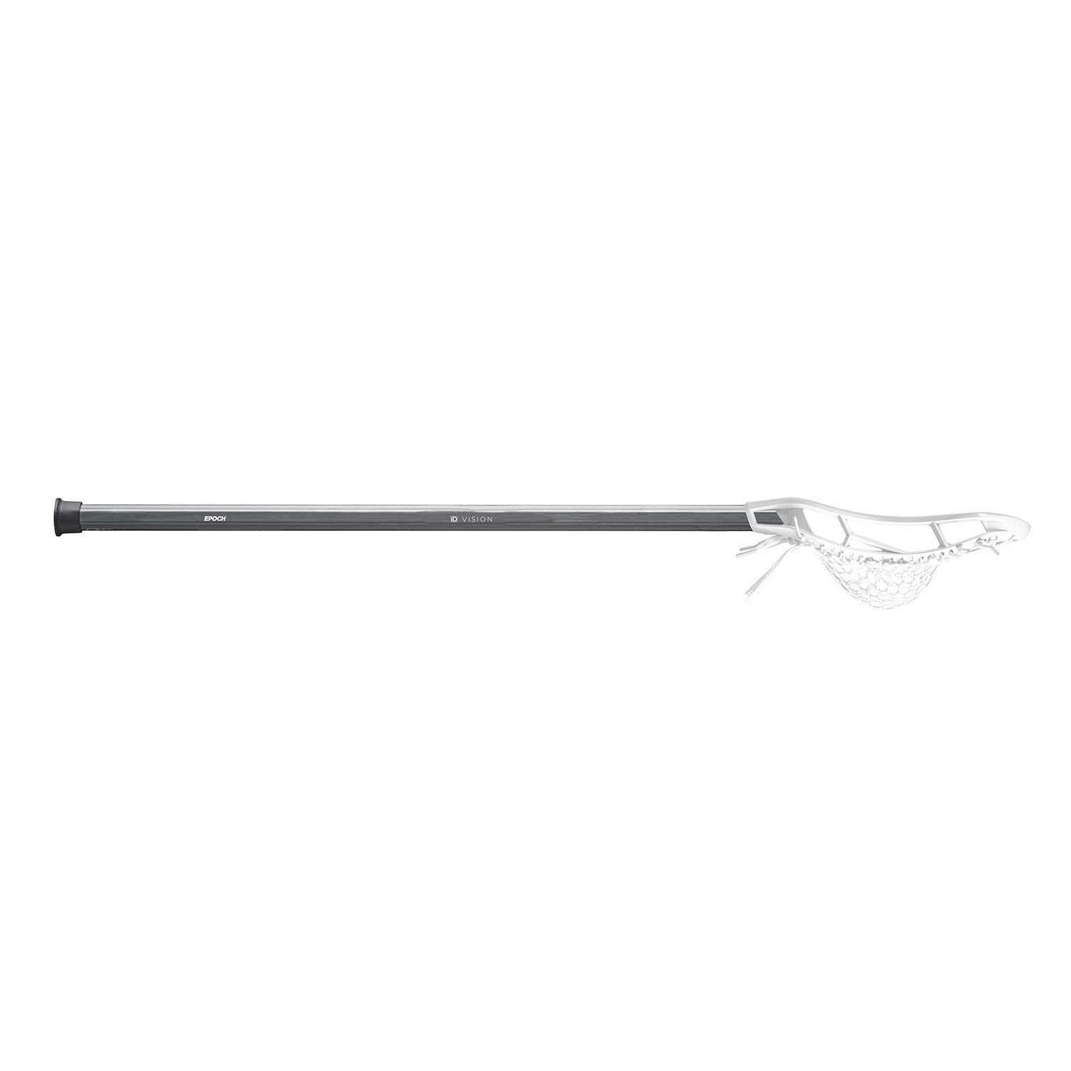 Epoch iD Vision Jr. Complete Lacrosse Stick for U14, 30", Stiff-Flex iQ3, C30, White & Silver