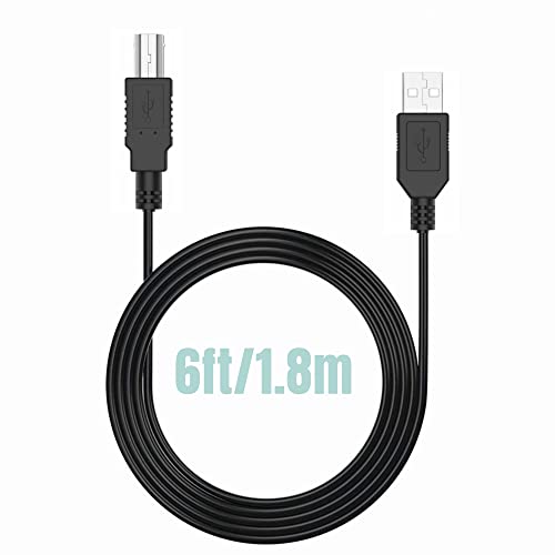 SLLEA 6ft USB PC Data Cable Cord Lead Replacement for AlphaSmart Dana Compact Portable Word Processor