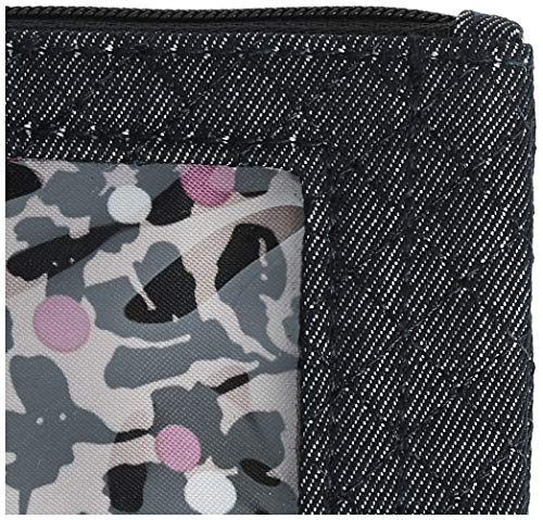 Vera Bradley Women's Denim Zip ID Case Wallet, Navy, One Size