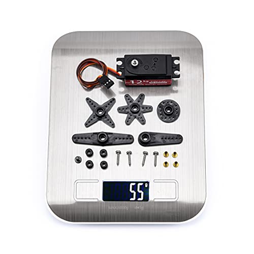 Waterproof 12kg Servo 180 Dgree Metal Gear High Speed Digital Servo Motor for Helicopter Tail Robot Car Drone Boat