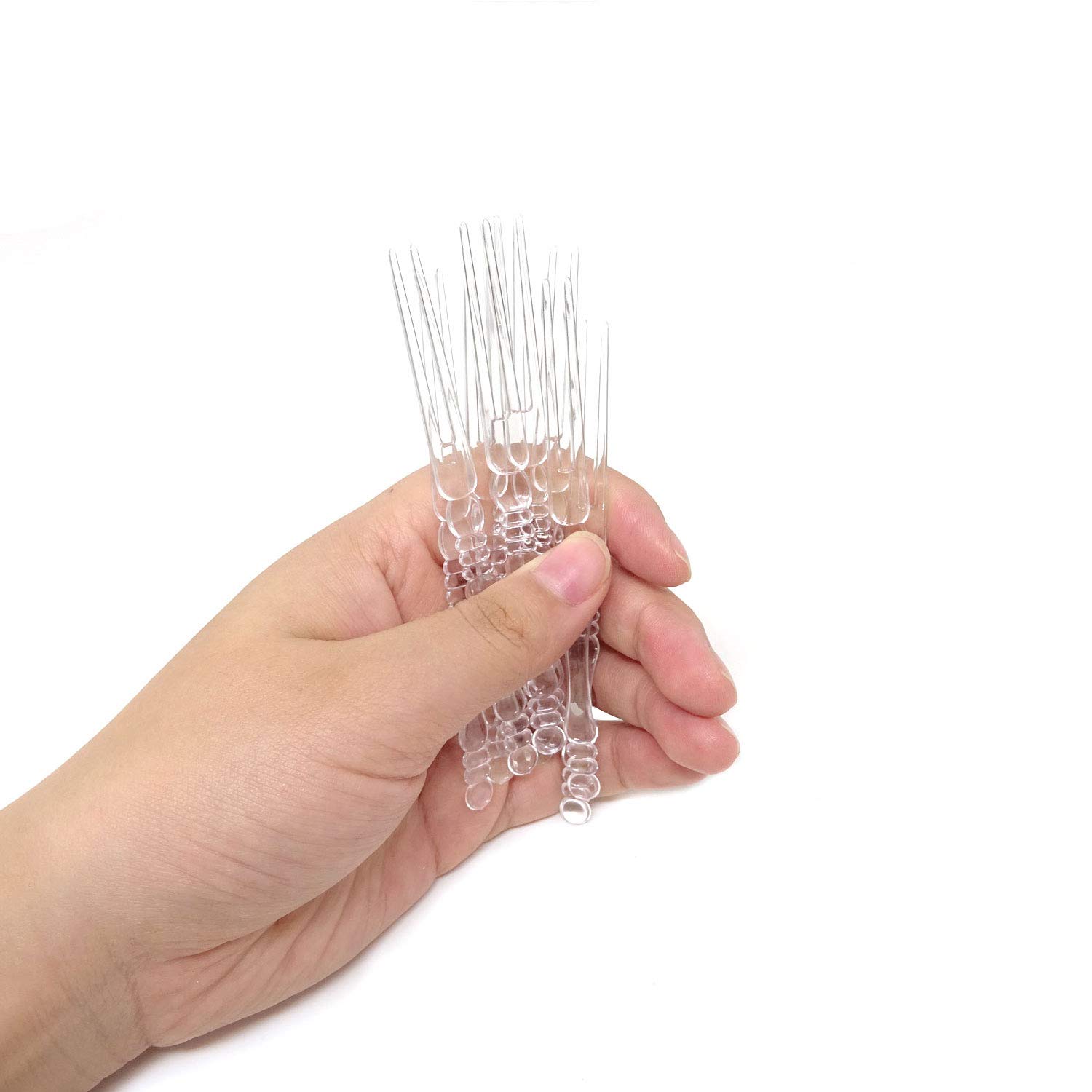 Honbay 240PCS Disposable Plastic Fruit Mini Cake Forks Cocktail Picks Tasting Appetizer Forks for Home Bar Party