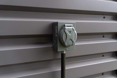 Halotronics Indoor/Outdoor 3-Prong Generator Power Inlet Box 30-Amp L5-30, 125V - Illuminated Clamshell - Latest Model