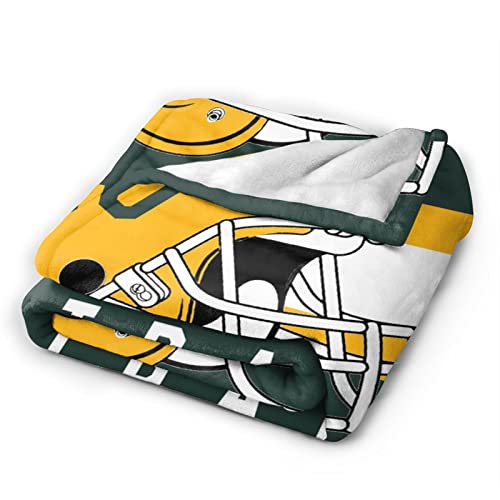 SEAGGS Custom Football City Blanket Personalized Decor Fans Throw Blanket Printed Add Any Name & Number Gift for Men Women Youth
