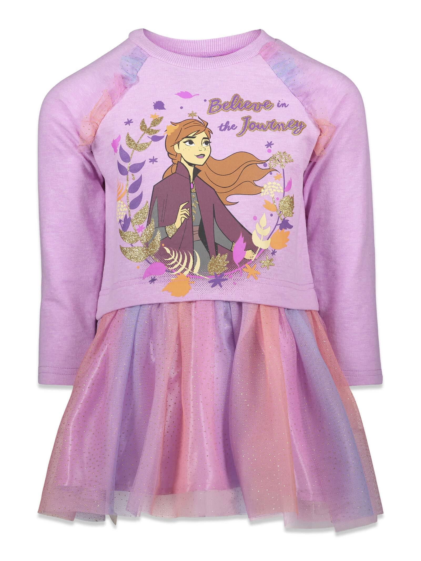 Disney Frozen Princess Anna Toddler Girls Dress MulticoloRed 5T