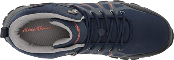 Eddie Bauer Summit Mid Ankle Hiking Boots | Water Resistant, Multi-Terrain Lugs Reinforced & Sturdy Design Rubber Traction Outsole Cradled Footbed