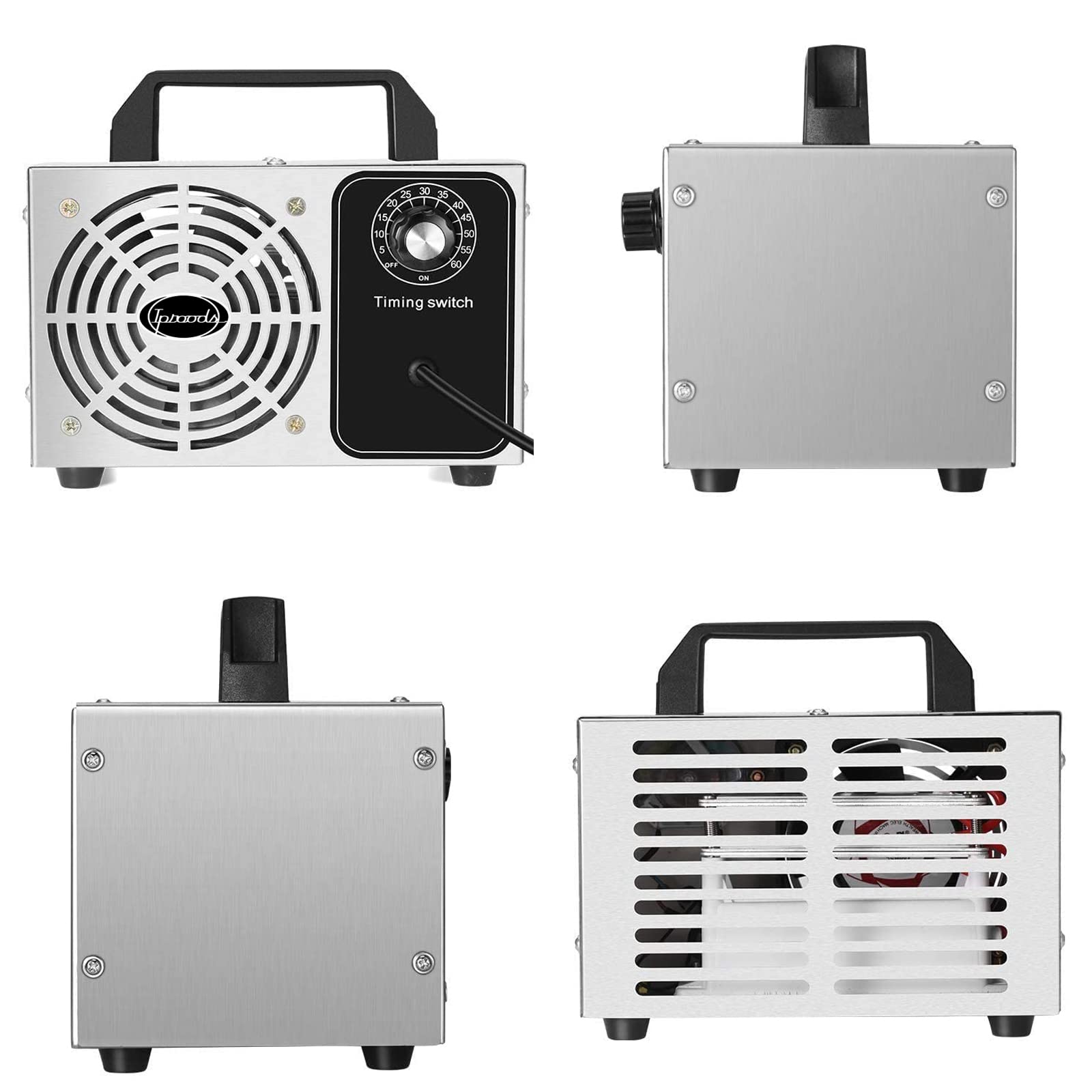 Iproods 20000mg/h Ozone Machine Generator Air Odor Removal Removal Eliminate for Car, Home, Smoke and Pet
