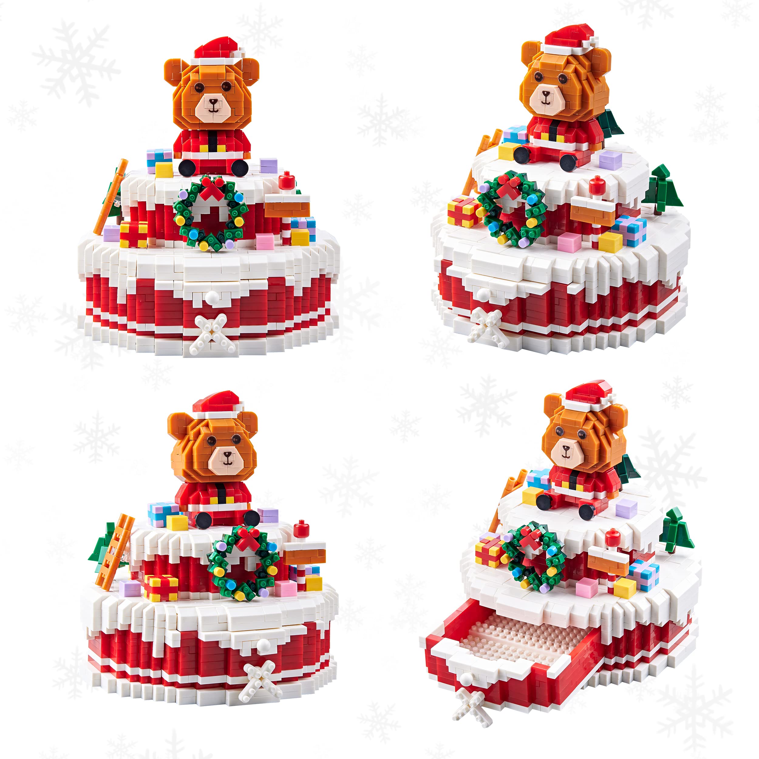 DOLBLOCK Architecture Micro Building Blocks Sets for Girls Educational Mini Bricks Modle Christmas Day Birthday Toy for Kids