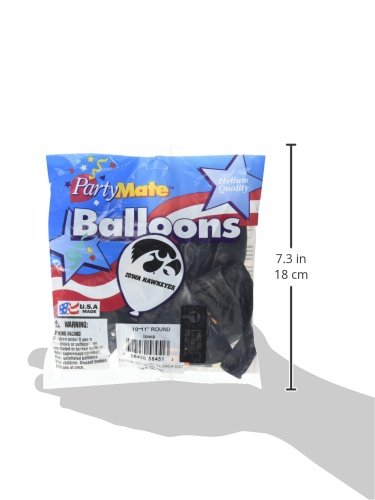 Pioneer Balloon Company 10 Count University of Iowa Latex Balloon, 11", Multicolor