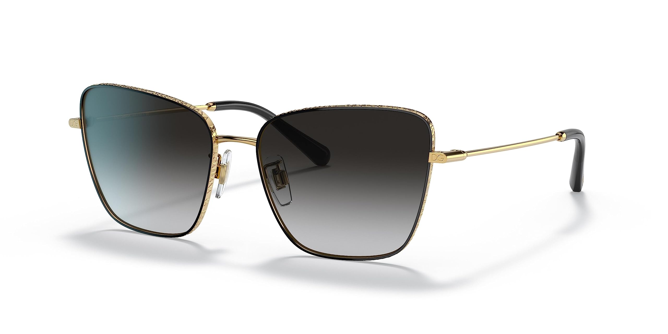 Dolce & Gabbana SLIM DG 2275 Black Gold/Grey Shaded 56/16/140 women Sunglasses
