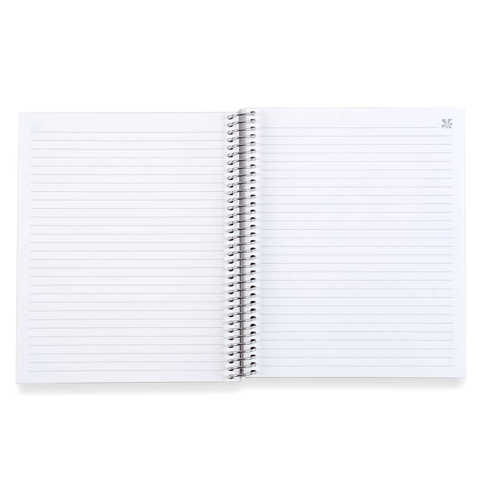 Erin Condren 7" x 9" Spiral Bound College Ruled Notebook - Daisies. 160 Lined Page Note Taking & Writing Notebook. 80Lb Thick Mohawk Paper. Stickers Included