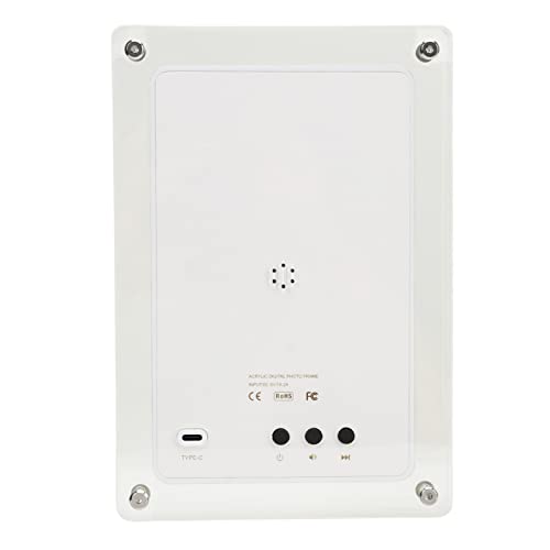 Electronic Photo Album, 4GB Internal Memory 100 to 240V Digital Picture Frame with Speaker for Home Decoration (US Plug)