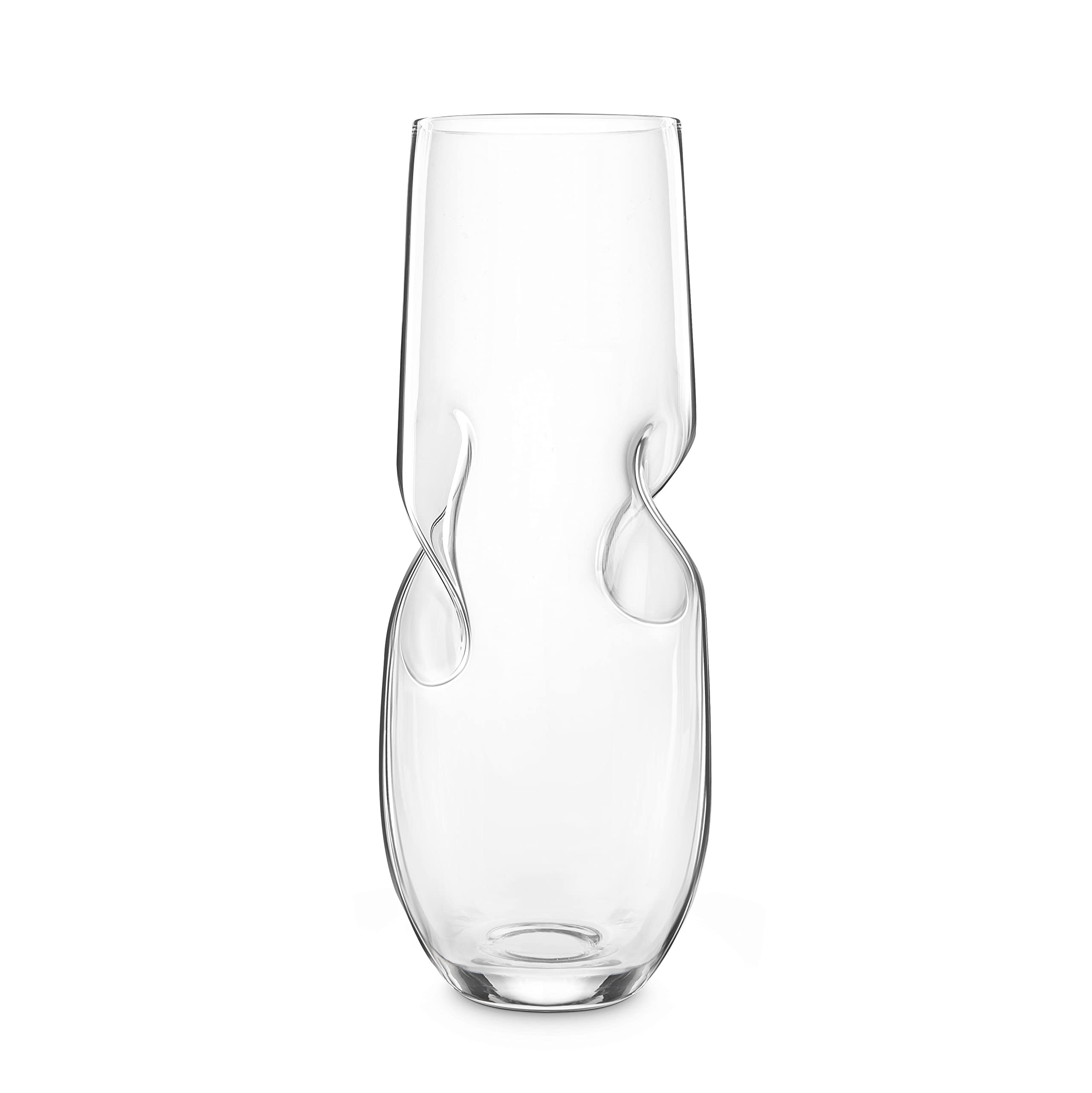 Final Touch Bubbles Stemless Champagne/Sparkling Wine Glasses - Set of 2-8 oz (236 ml)