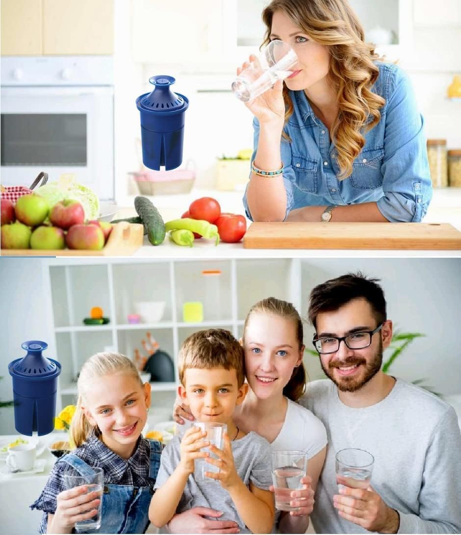 Pitcher Water Filter, Replacement for Brita® Efficient Long-Life Water Filter, Pitchers and Dispensers, Everyday, UltraMax, Metro+, XL and More, Lasts 6 Months, 3 Count
