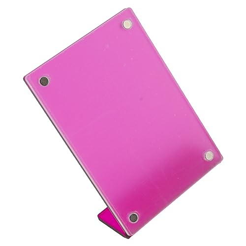 Free Standing Photo Frame, Simple Operation Slant Back Multipurpose Photo Frame for Movie Ticket Office (Purple)