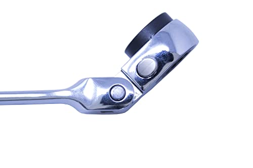 Mountain 8x10mm Double Box Universal Spline Reversible Ratcheting Wrench; 90 Tooth Design, Long, Flexible, Reversible; MTNRM810