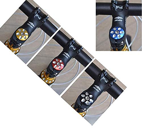 Free-fly 1-1/8" Heavy Duty Headset Top Cap Bearings, Built-in Bearings Integrated, 44mm Threadless Stem Tapered Sealed BMX Bearing Nuts (Black)