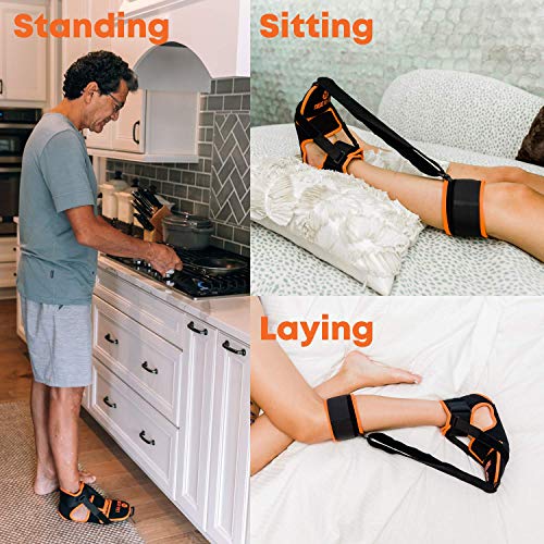 Plantar Fasciitis Night Splint, Breathable Plantar Fasciitis Support w/Advanced Stretching Mechanism – Orthotics Support for Achilles Tendonitis, Drop Foot & Pain (Men-11-11.5, Women-12.5-13.5)