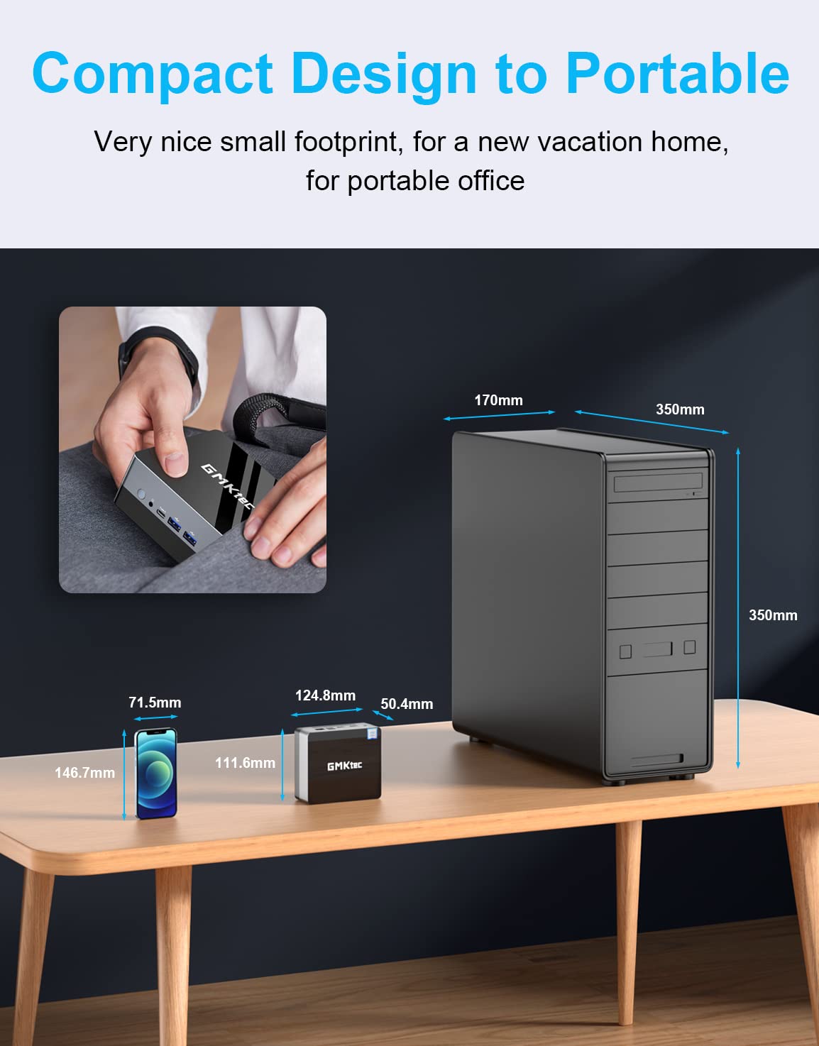 GMKtec Mini PC Intel Core Nuc 2