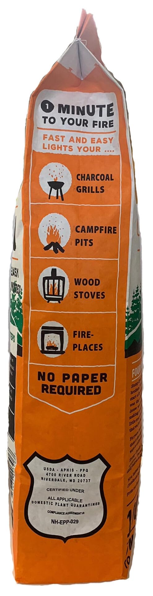 Stump Chunks: SC-15 1.5 Cu Ft Kindling & Fire Starters - Natural Fire Kindling Wood Sticks & Firewood Starter - Firestarter Sticks from Recycled Tree Stumps - Large Bag