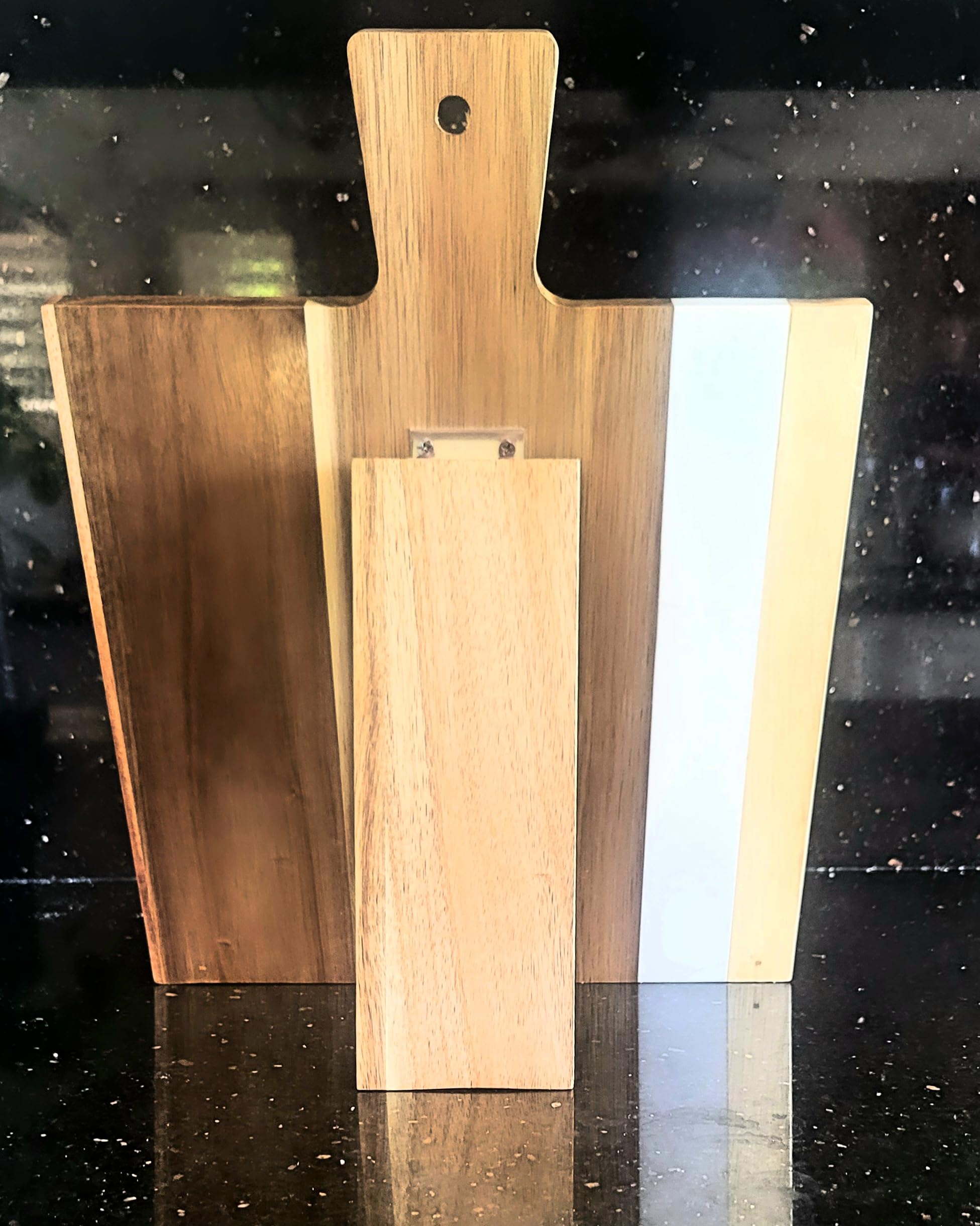Marble and Acacia Bamboo Wood Recipe Book/Tablet Stand