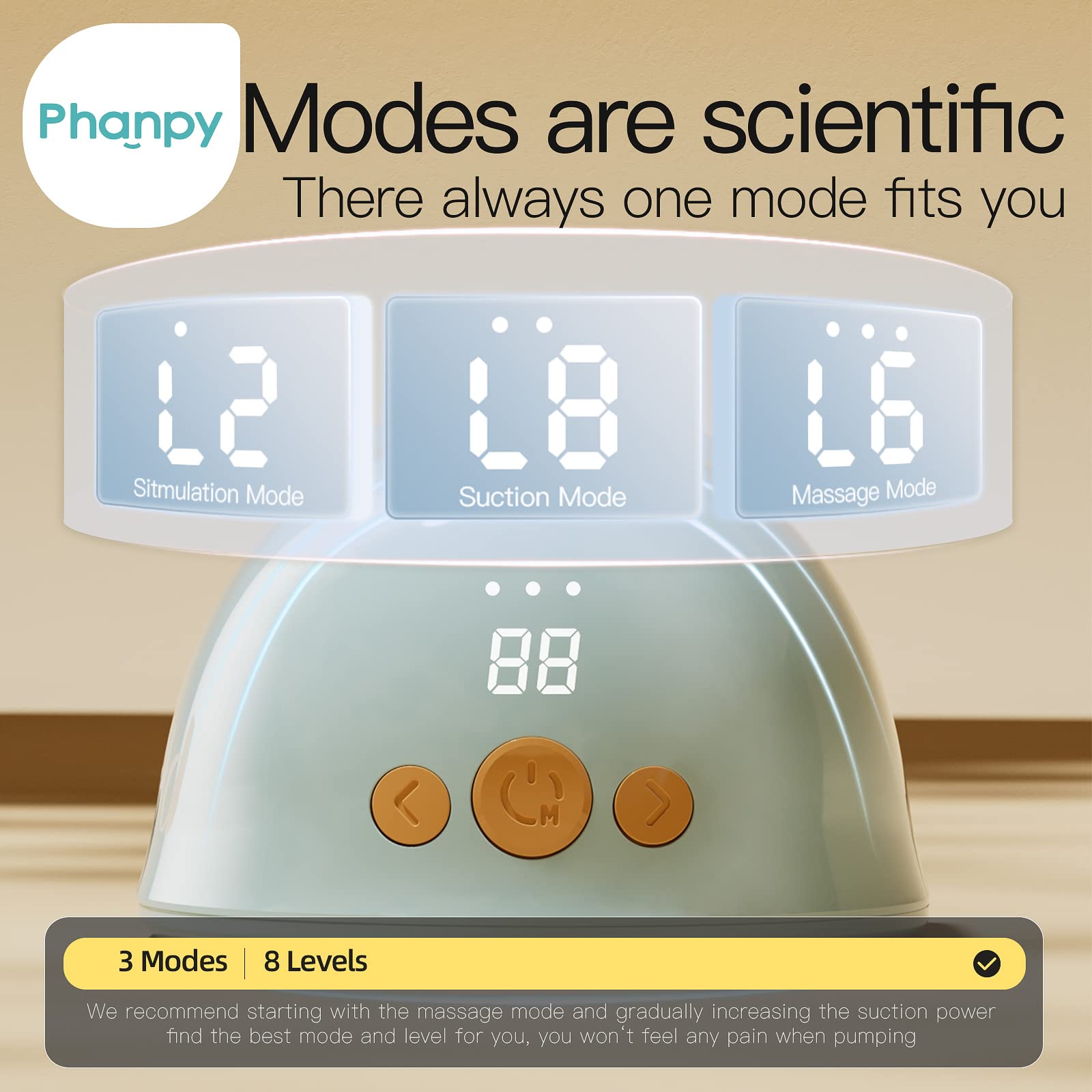 Phanpy Electric Wearable Breast Pump