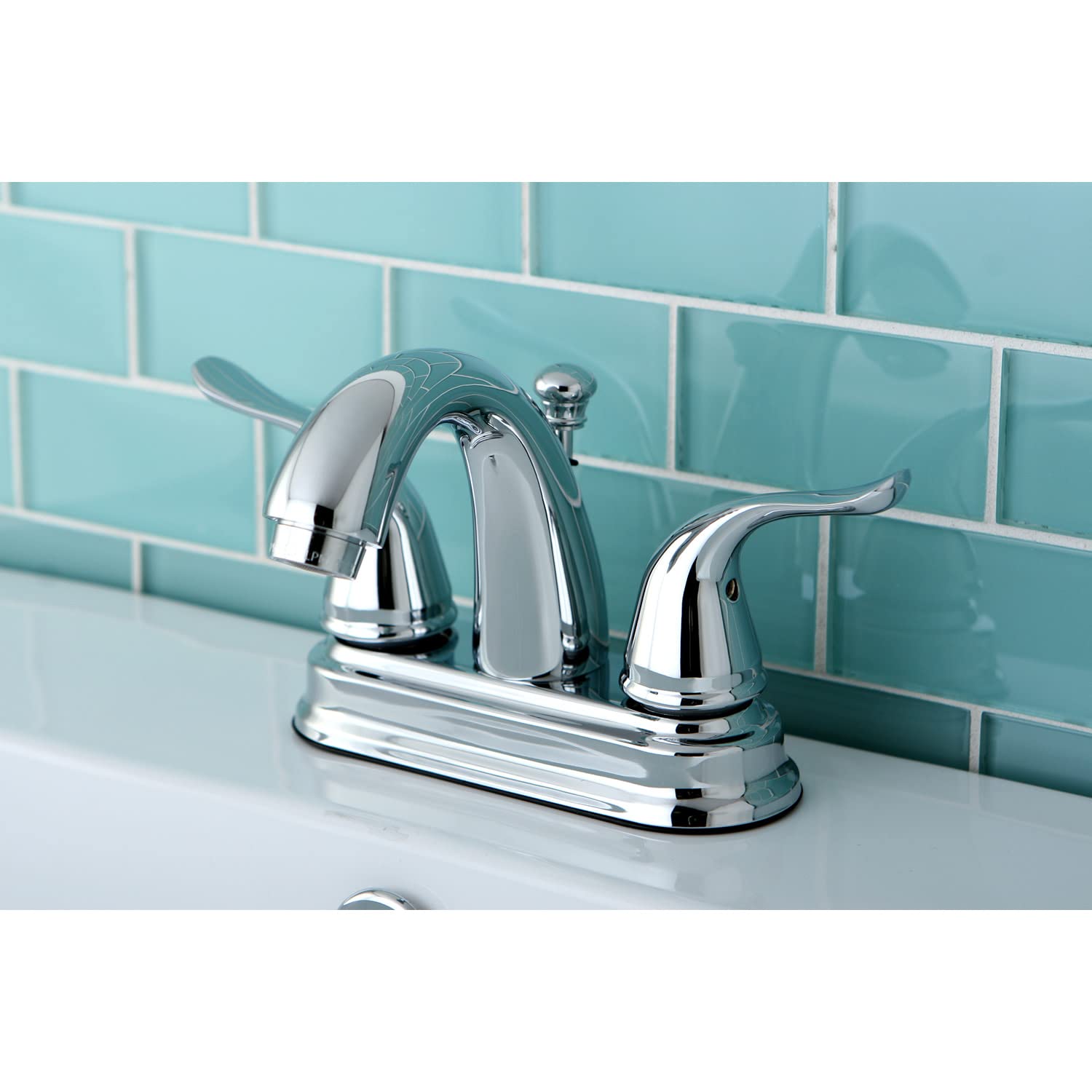 Kingston Brass Yosemite KB5615YL 4-inch Centerset Two Handle Lavatory Faucet, Oil Rubbed Bronze