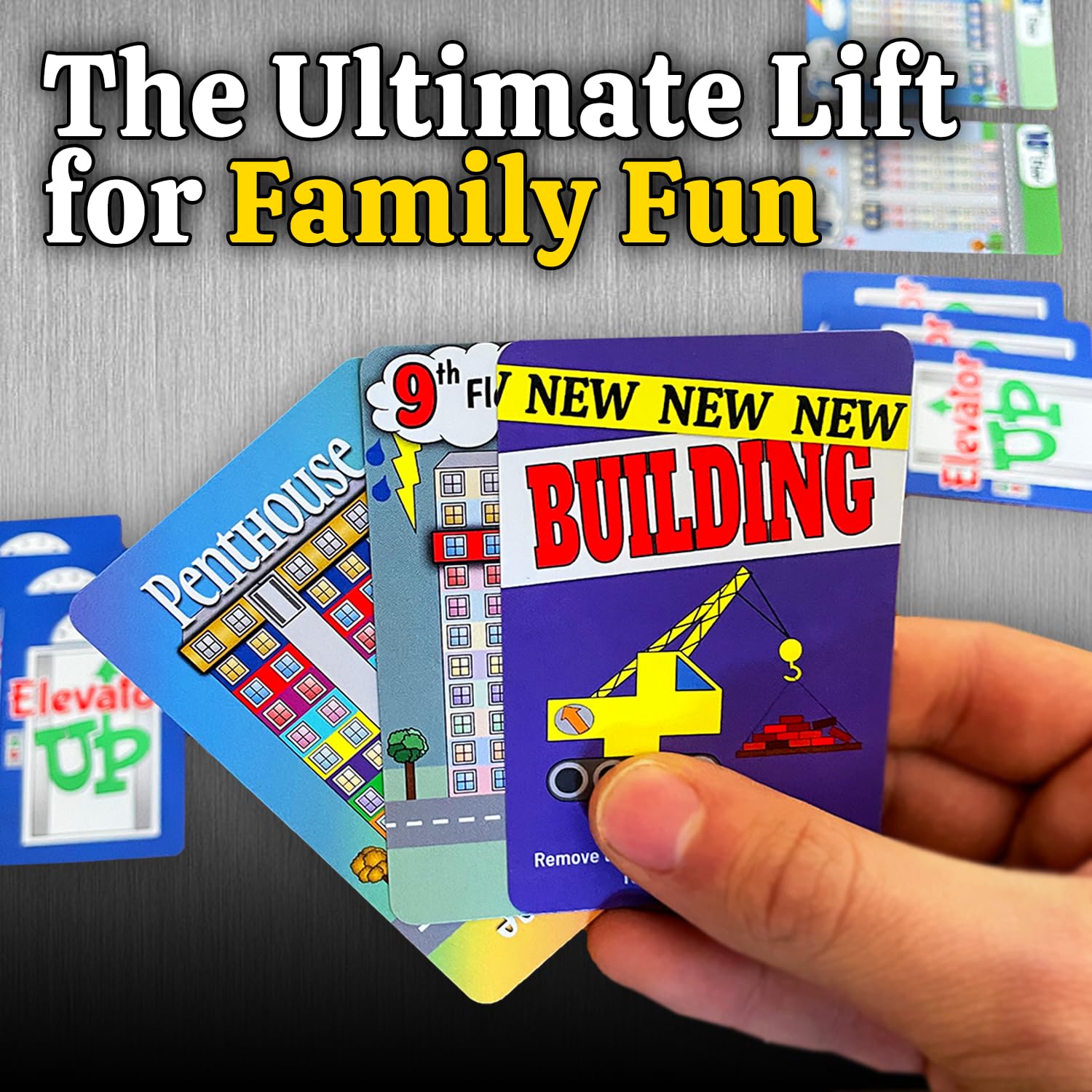 ElevatorUp™ - The Ultimate Lift for Family Fun! Smiles, Laughter, and Memories packed into a Card Game for 2-5 players, ages 7+