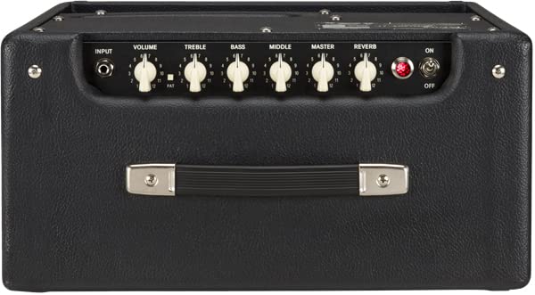 Fender Blues Junior Guitar Amplifier - Lacquered Tweed Bundle with Instrument Cable, Amperstand Guitar Cradle, Tuner, and Austin Bazaar Exclusive 24-Pack Picks