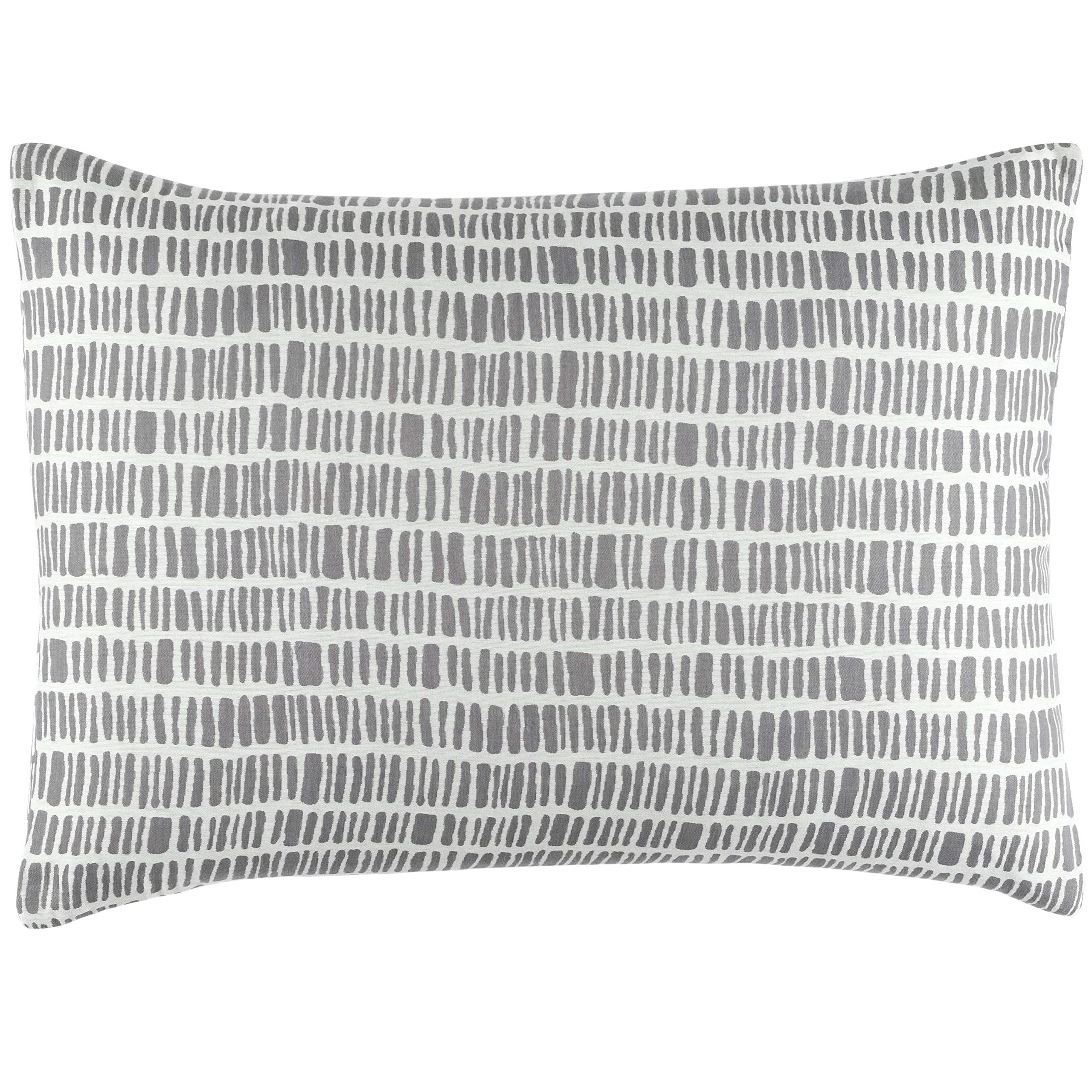 Pine Cone Hill Talus Granite Duvet Sham, Standard Size, Grey Graphic Pattern