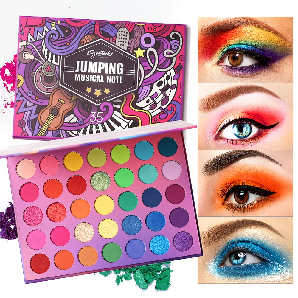 EYESEEK Colorful Bright Eye Makeup Palettes Sets, Eyeshadow Palette, High Pigmented Pallets, Matte Shimmer Eye Shadow Plattet Make Up Gift Sets Starter Kit for Halloween Makeup