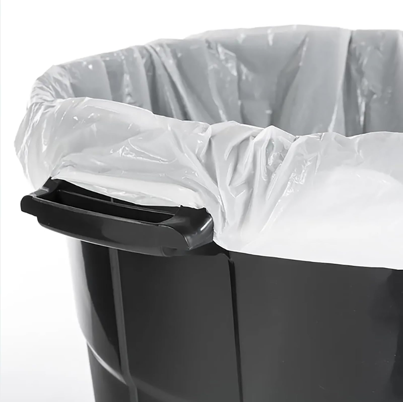 Outdoor Garbage Can, 20 Gallon Outdoor Trash Can with Click Lock Lid, Heavy Duty Plastic Garbage Can, Perfect Backyard, Deck, Patio, Office or Garage Trash Can, Black