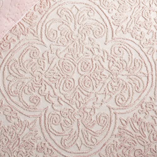 MARTHA STEWART Safavieh Collection by SAFAVIEH 4' x 6' Ivory/Pink MSR3511U Handmade Contemporary Wool Area Rug