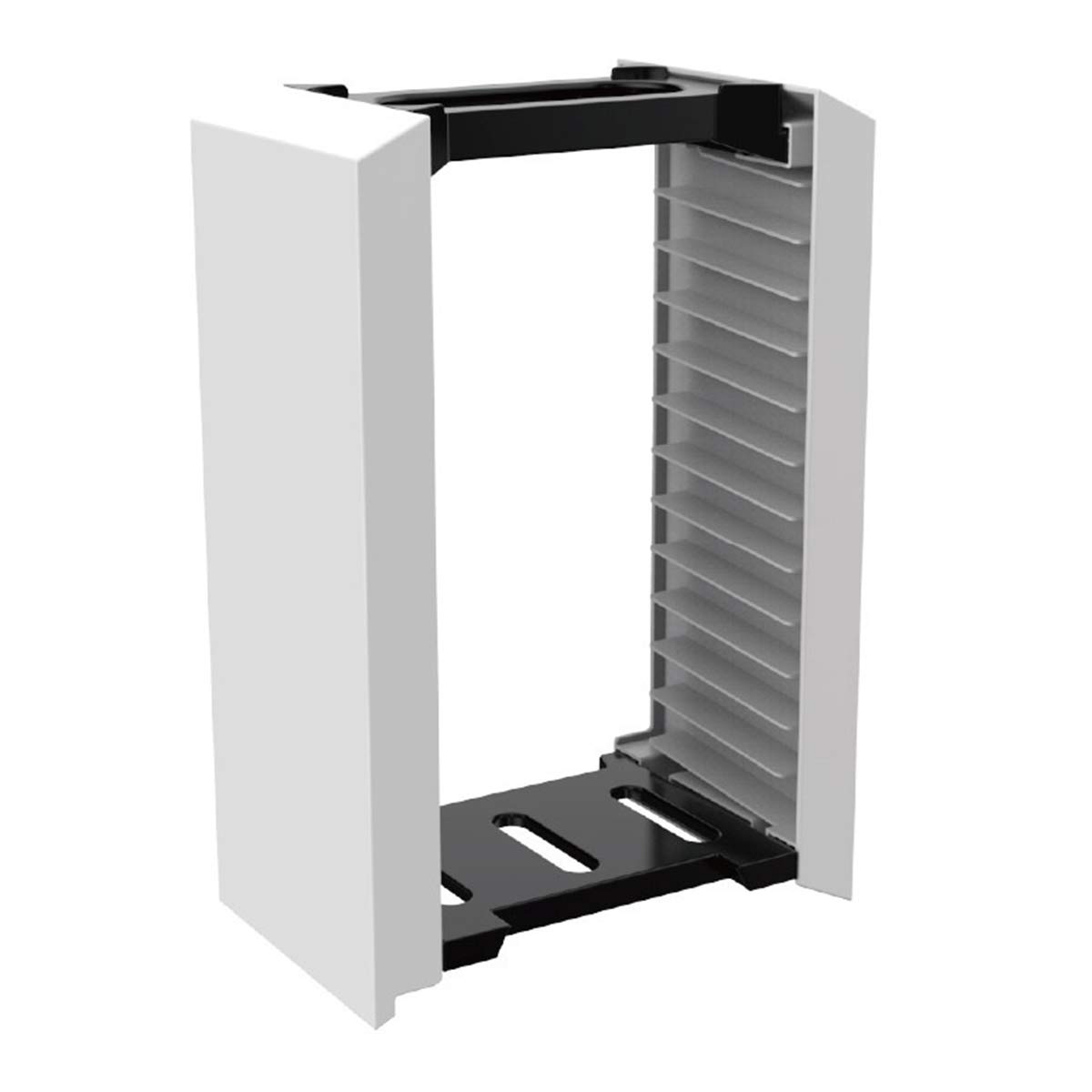Esenlong Game Storage Tower Game Disc Box Storage Rack 12 Games Disc Holder Storage Shelf for PS5 Game Discs