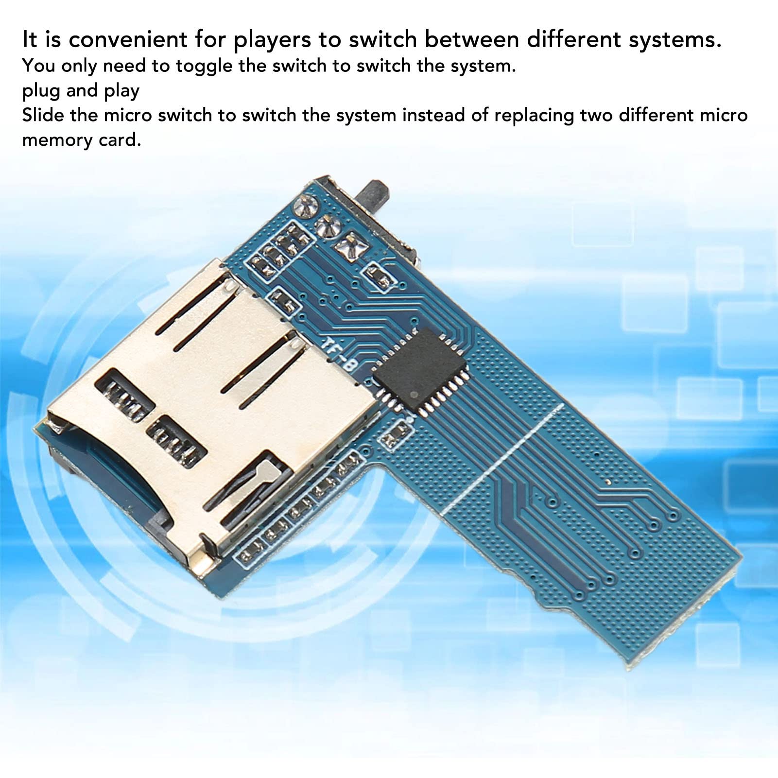 Hosi Memory Storage Expansion Board, Memory Card Module Support 2 Systems Replacement for 2B B+