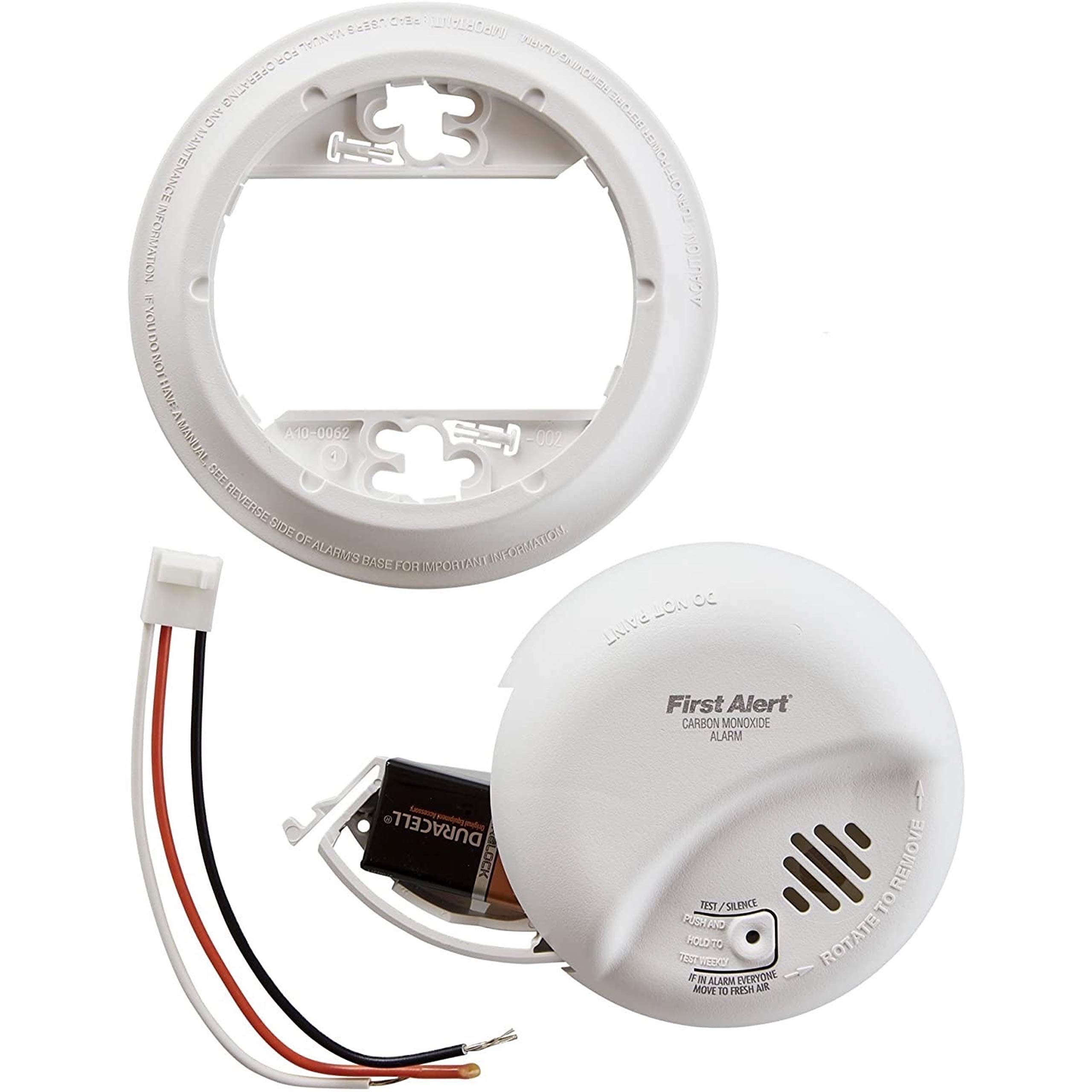 FIRST ALERT BRK CO5120BN Hardwired Carbon Monoxide (CO) Detector with Battery Backup , White