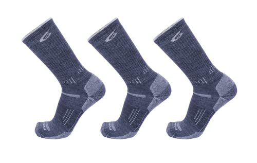 point6 37.5 Hiking Essential Light Crew 3-Pack (as1, alpha, l, regular, regular, Grey)
