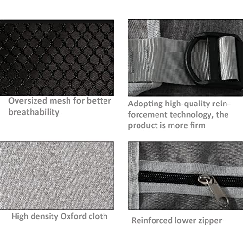 Hanging Laundry Hamper Bag Large Opening Large Capacity Expandable Multi-Pocket Over The Door Laundry Hamper Equipped With A Freely Adjustable Height Hook Hanging Laundry Bag For Clothes Storage