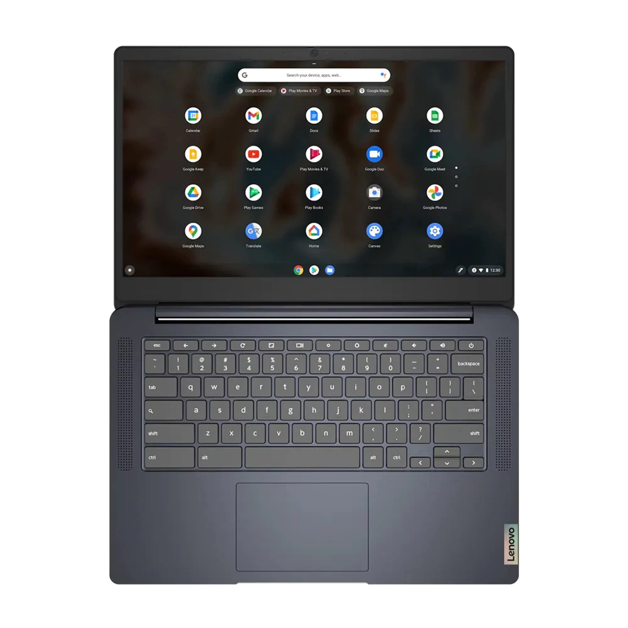 Lenovo IdeaPad 3 Chromebook 14" HD Laptop, MediaTek MT8183 Octa-Core Processor, ARM Mali-G72 MP3, 4GB RAM, 320GB Storage(64GB eMMC+MTC 256GB Flash Memory), Chrome OS, Abyss Blue